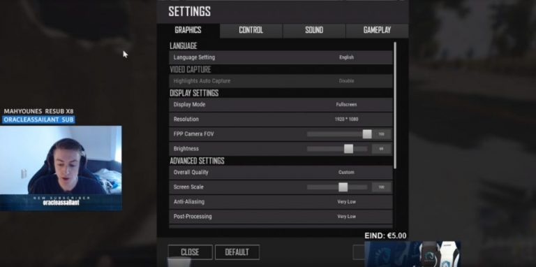 มา Setting ของผู้เล่นชื่อดังประจำเกม PUBG ว่าเขาปรับยังไงถึงยิงแม่น ...