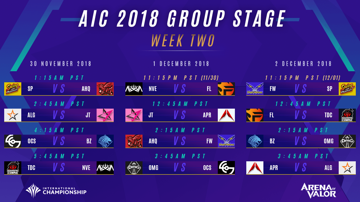 RoV : AIC 2018 Group Stage เริ่มเเล้ววันนี้ ร่วมเชียร์ทีมไทยทั้ง 3 สู่ ...