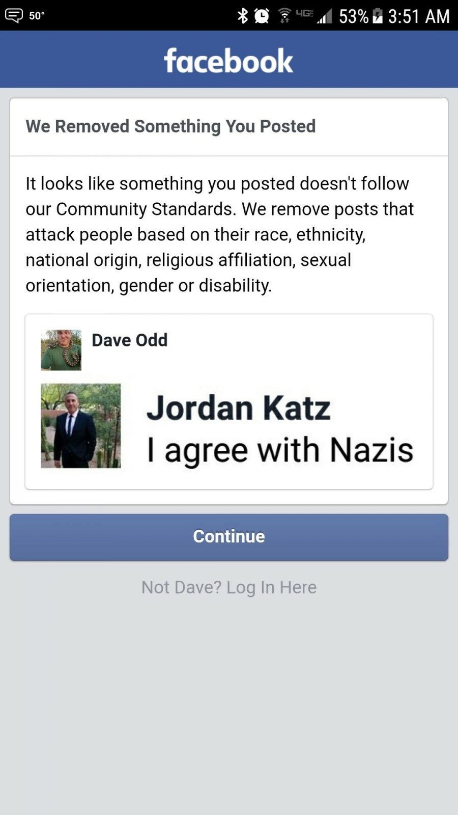 การโพสต์ข้อความรุนแรงเกี่ยวกับ "นาซีและชาวยิว" อาจทำให้คุณโดน Facebook ...