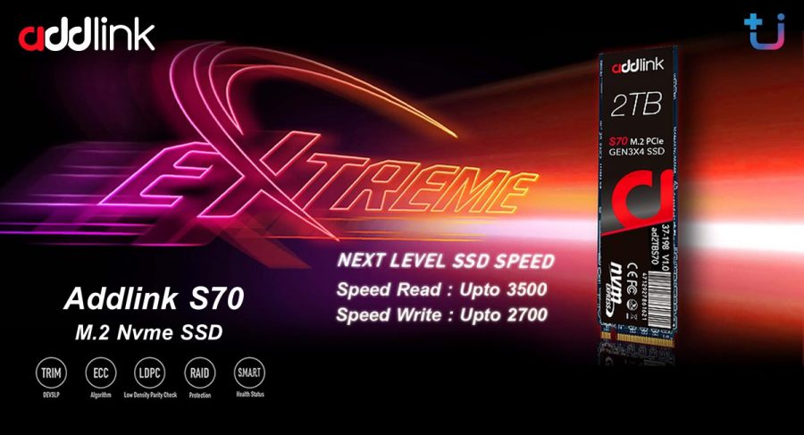 Ascenti Resources เปิดตัว Addlink S70 M.2 Nvme SSD น้องใหม่ไฟแรง ...