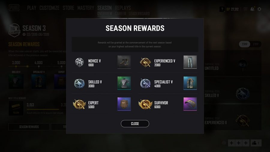 PUBG การเก็บแรงค์ใน Seasons 3 กำลังจะจบลงแล้ว | GamingDose