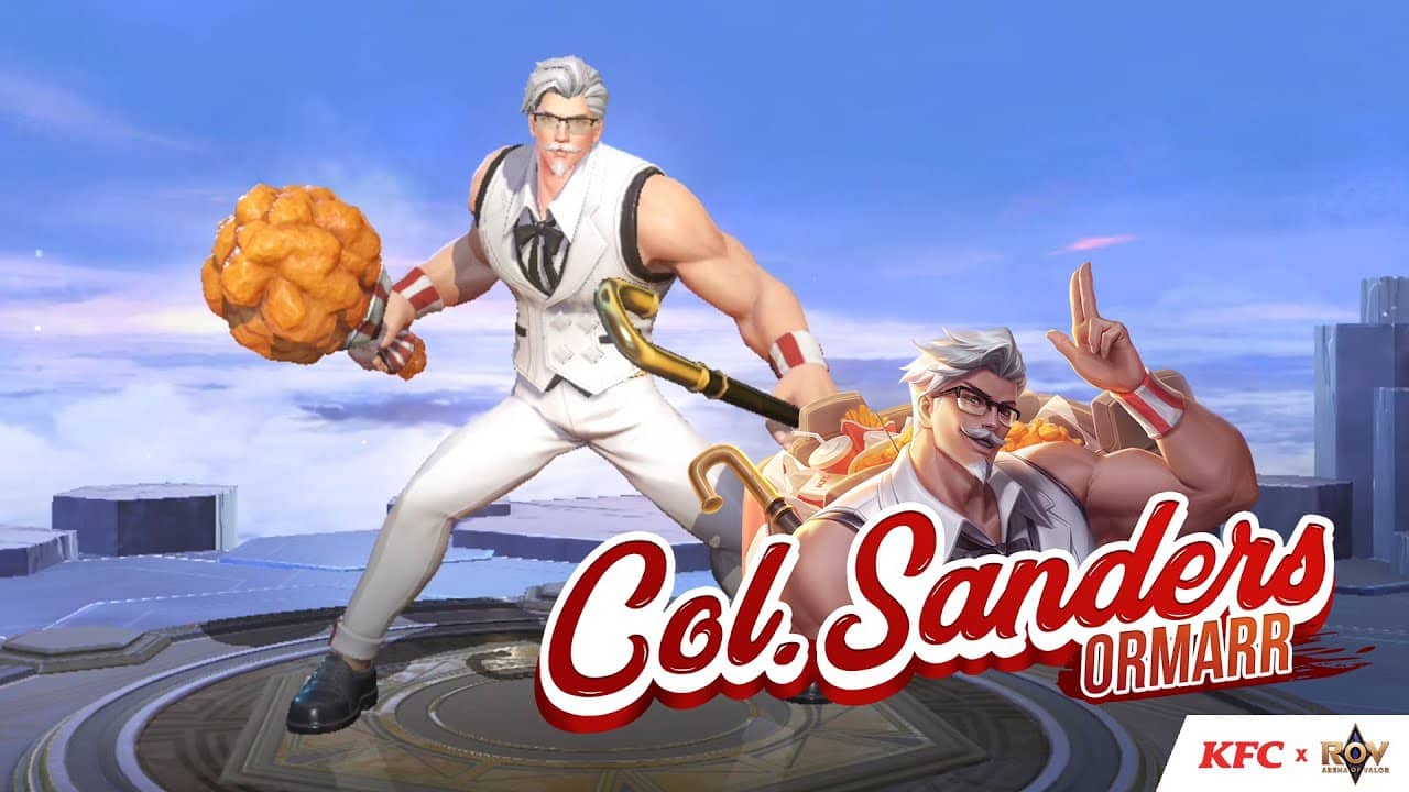 Garena RoV เปิดตัว Skin ใหม่ กินไก่ตีป้อมกับ Col. Sanders Ormarr ในเร็ว ...
