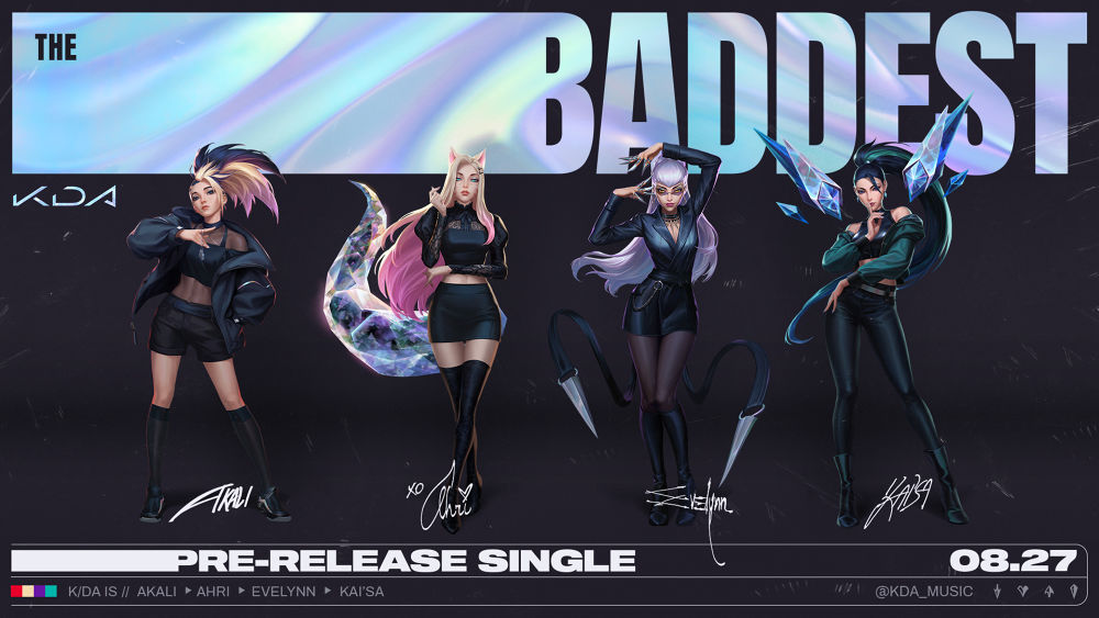 THE BADDEST ซิงเกิ้ลใหม่จาก LoL: K/DA ทำยอดวิวสูงถึง 3 ล้านครั้งใน 6 ...