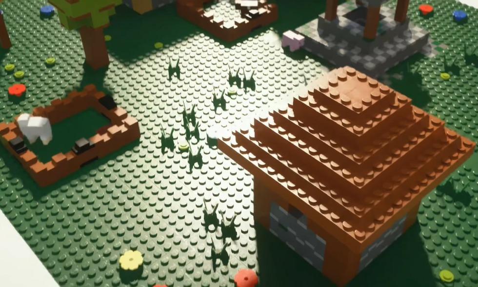 เกมเมอร์สร้างม็อดเปลี่ยน Block ของเกม Minecraft ให้กลายเป็นตัวประกอบ Lego | GamingDose