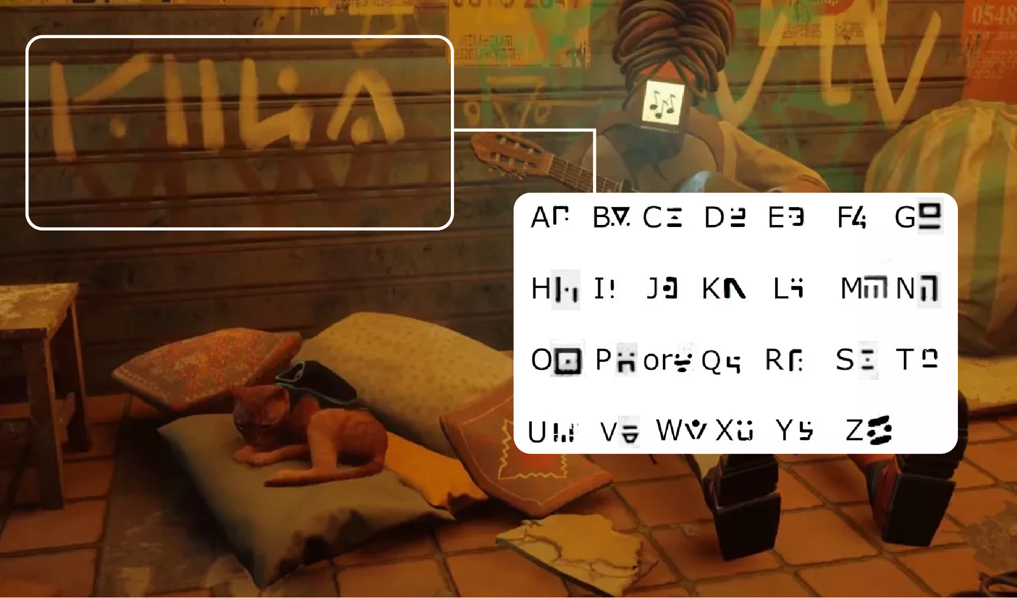 ชาวเกมถอดรหัสภาษาลึกลับใน Stray ได้แล้ว โดยเป็นตัวอักษรตามพยัญชนะ A-Z ...