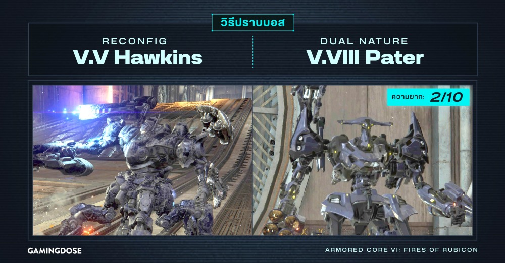 วิธีปราบบอส Armored Core VI – RECONFIG / V.V Hawkins และ DUAL NATURE ...