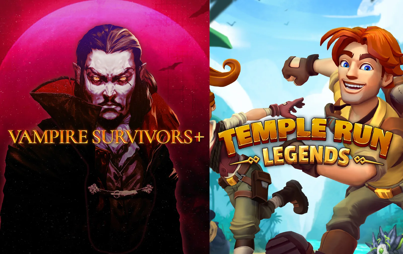 "Vampire Survivors+" เกมเวอร์ชันหลัก+DLC และ "Temple Run: Legends ...
