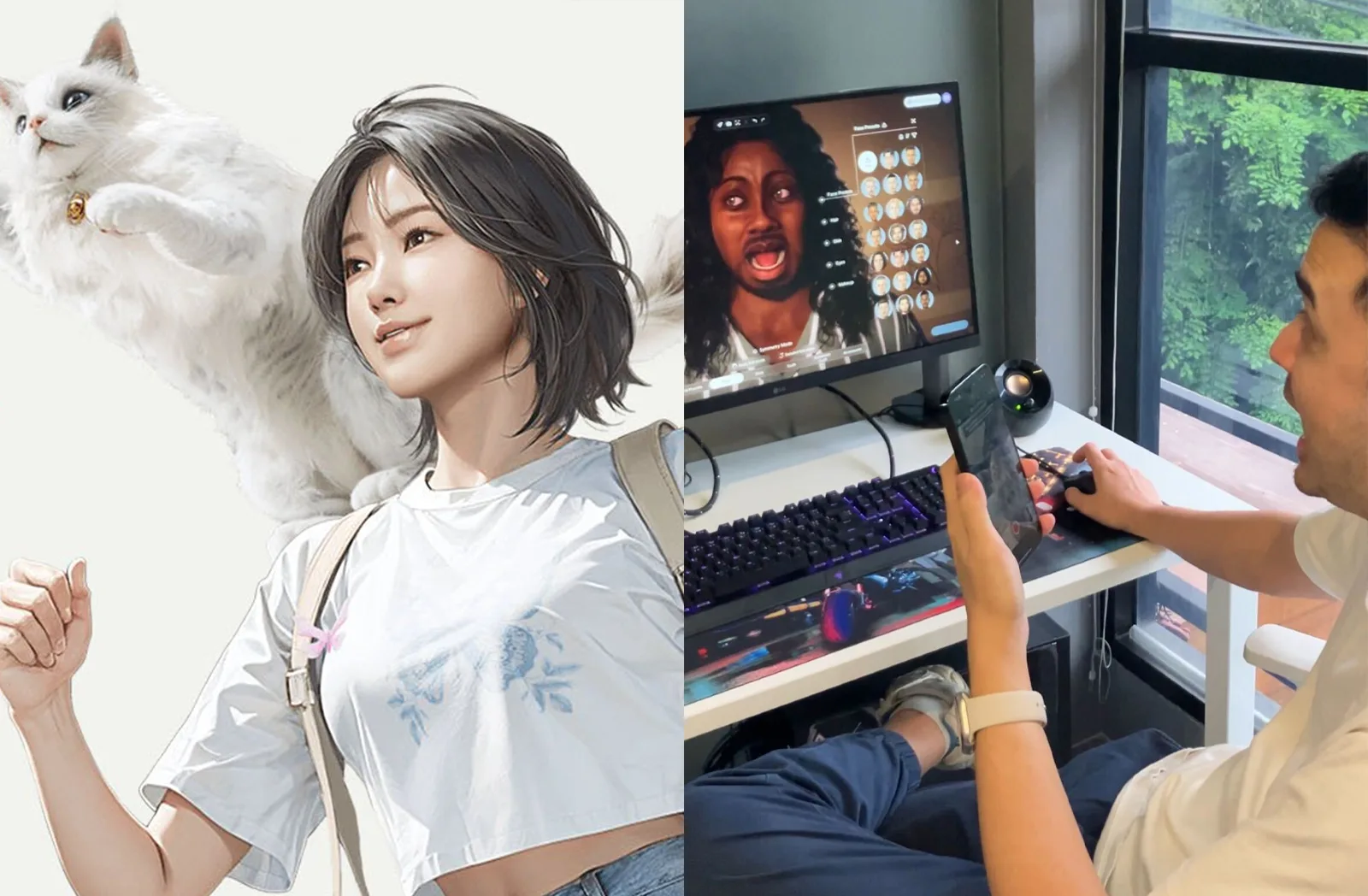 ใน inZOI มีฟีเจอร์ "Facial Capture" ให้สแกนหน้าผ่านแอป แล้วขยับใบหน้า ...