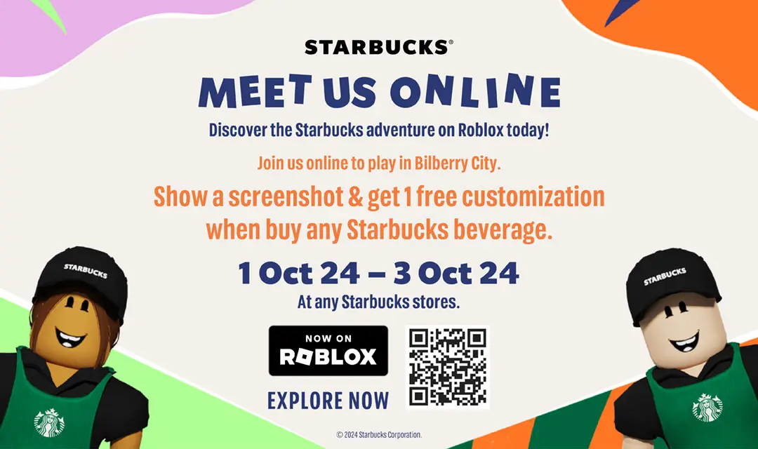 Starbucks จัดกิจกรรมใน Roblox เปิดร้าน Pop-up Store ร่วมเล่นและรับส่วนลดได้ที่สาขาจริง | GamingDose