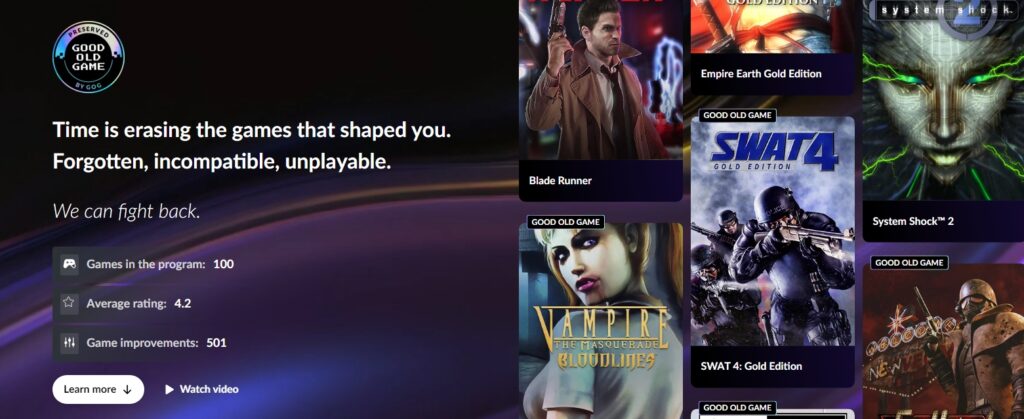 เปิดตัว 'GOG Preservation Program' โครงการอนุรักษ์เกมเก่าให้สามารถเล่นได้ในเครื่อง PC รุ่น ...