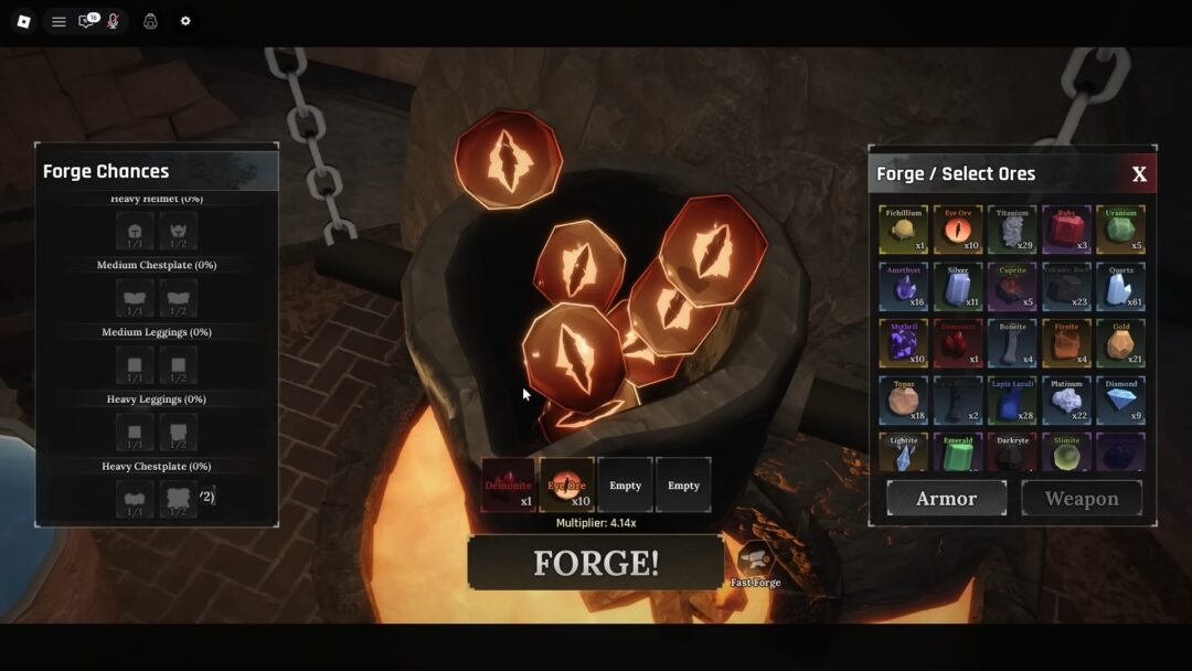 How to Get Evil Eye in The Forge Roblox | GamingDose